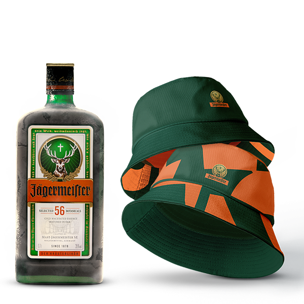 Jägermeister 0.7lt + JGM Bucket Hat - Jagermeister